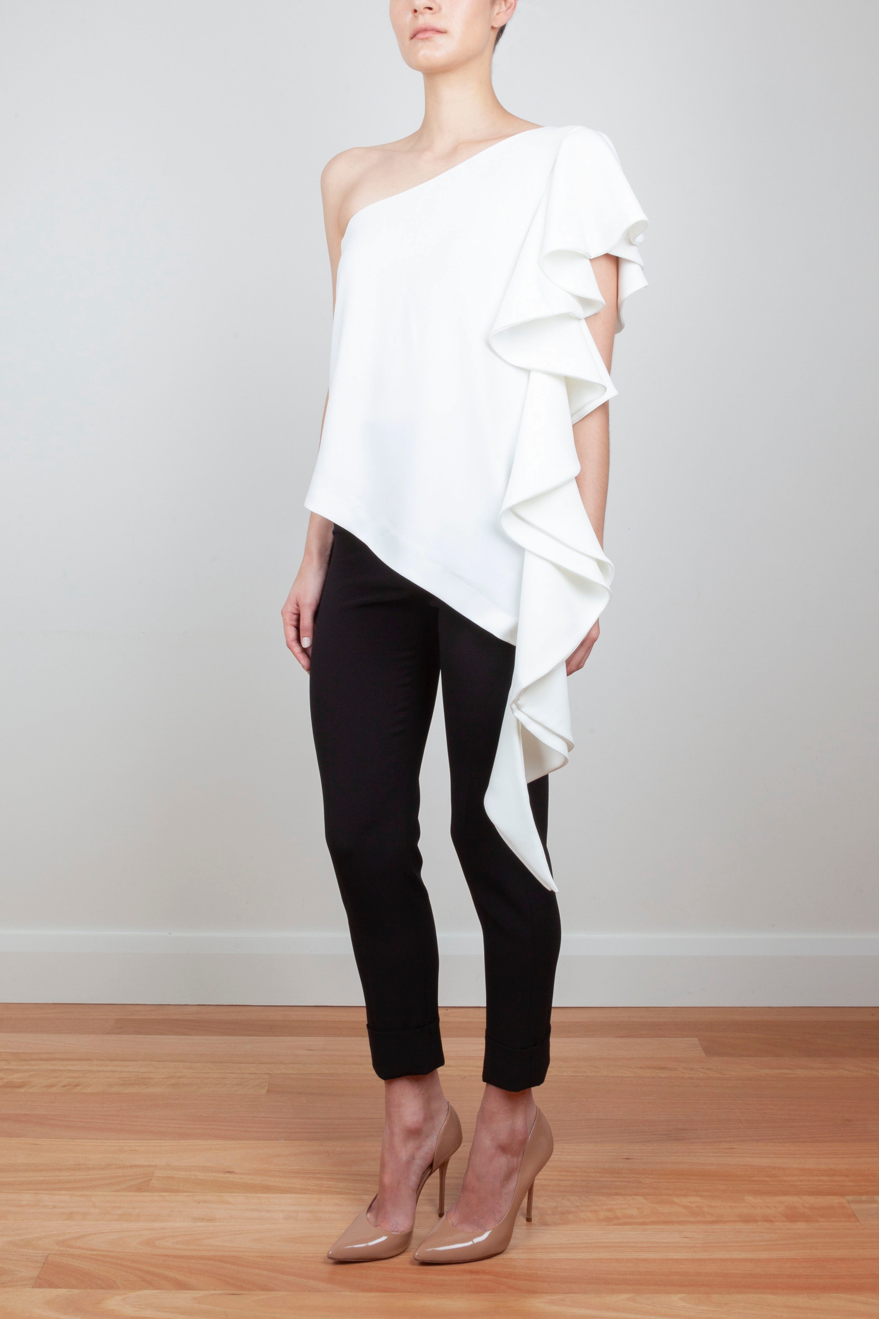 ASYMMETRICAL RUFFLE TOP– Sarah Lloyd
